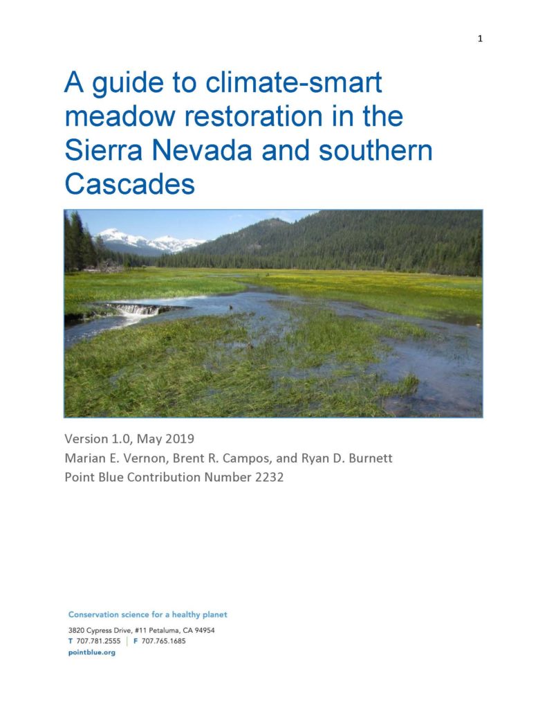 A Guide to Climate-Smart Meadow Restoration - Point Blue